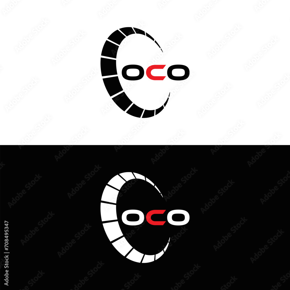 OCO logo. O C O design. White OCO letter. OCO, O C O letter logo design ...