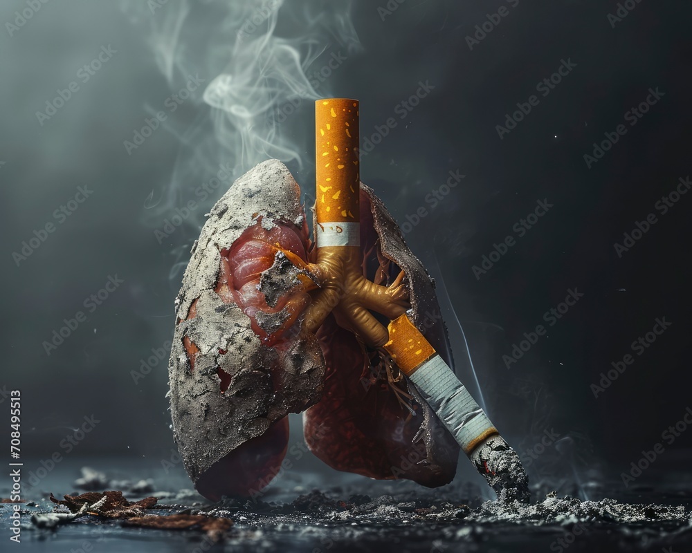 Powerful Representation of Smoking's Detrimental Impact, Creating ...