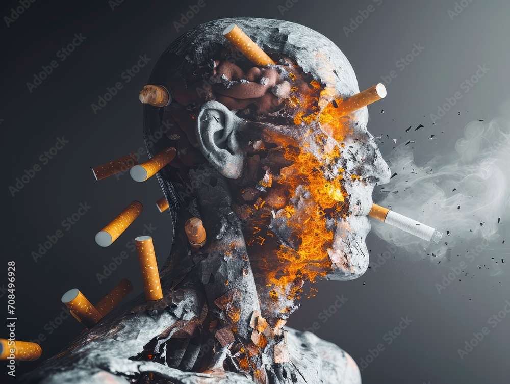 Powerful Representation of Smoking's Detrimental Impact, Creating ...