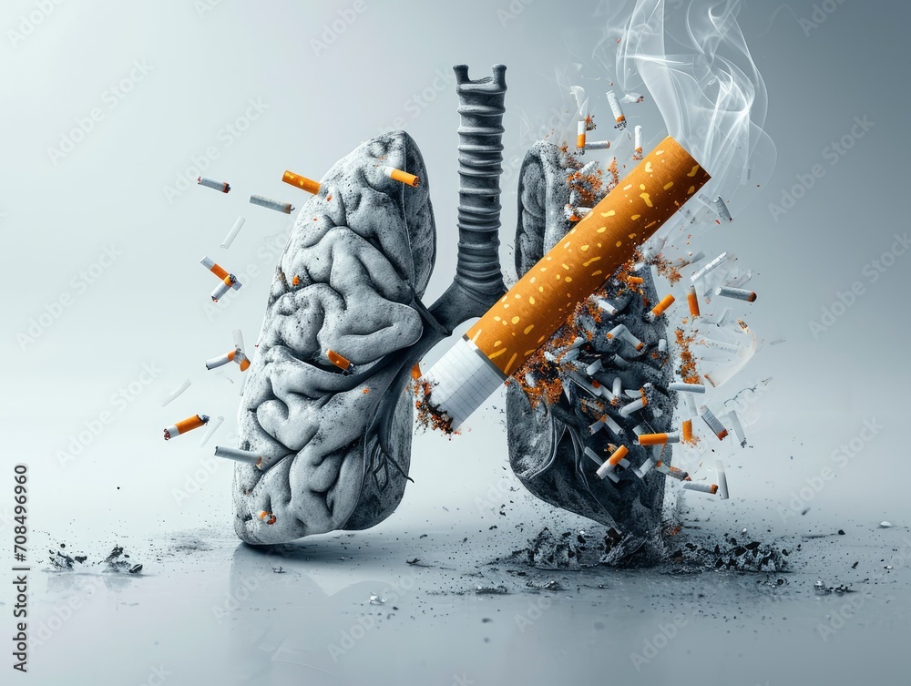 Powerful Representation of Smoking's Detrimental Impact, Creating ...