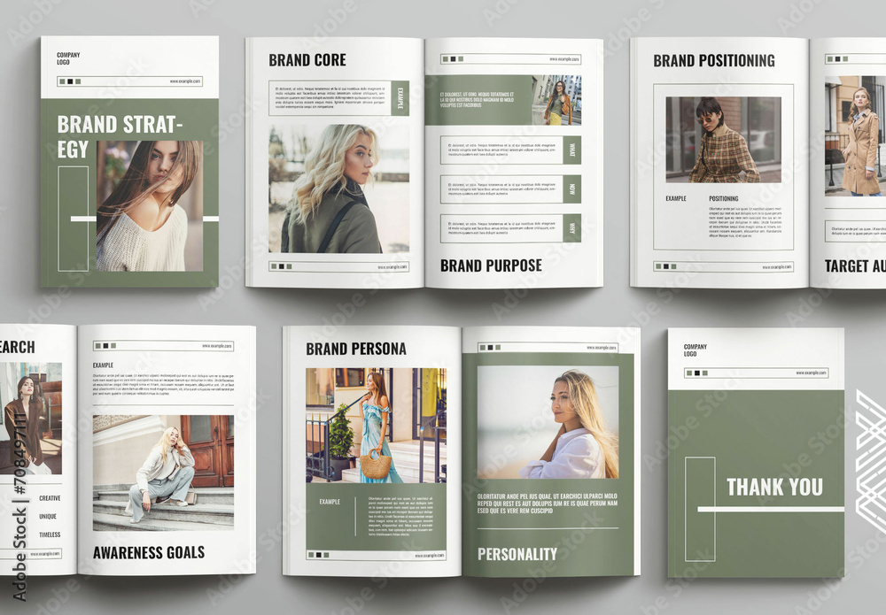 Brand Strategy Template Design Layout Stock Template | Adobe Stock