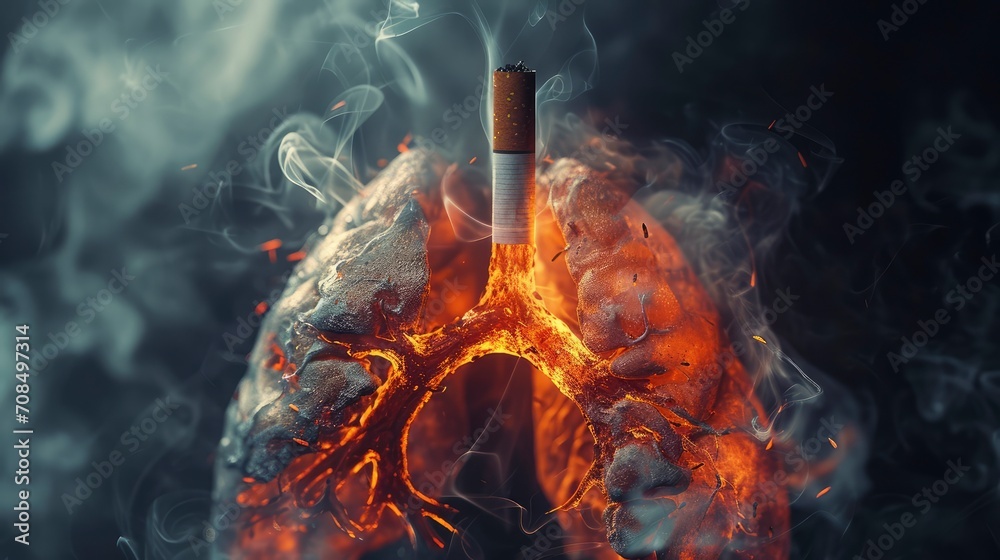 Powerful Representation of Smoking's Detrimental Impact, Creating ...
