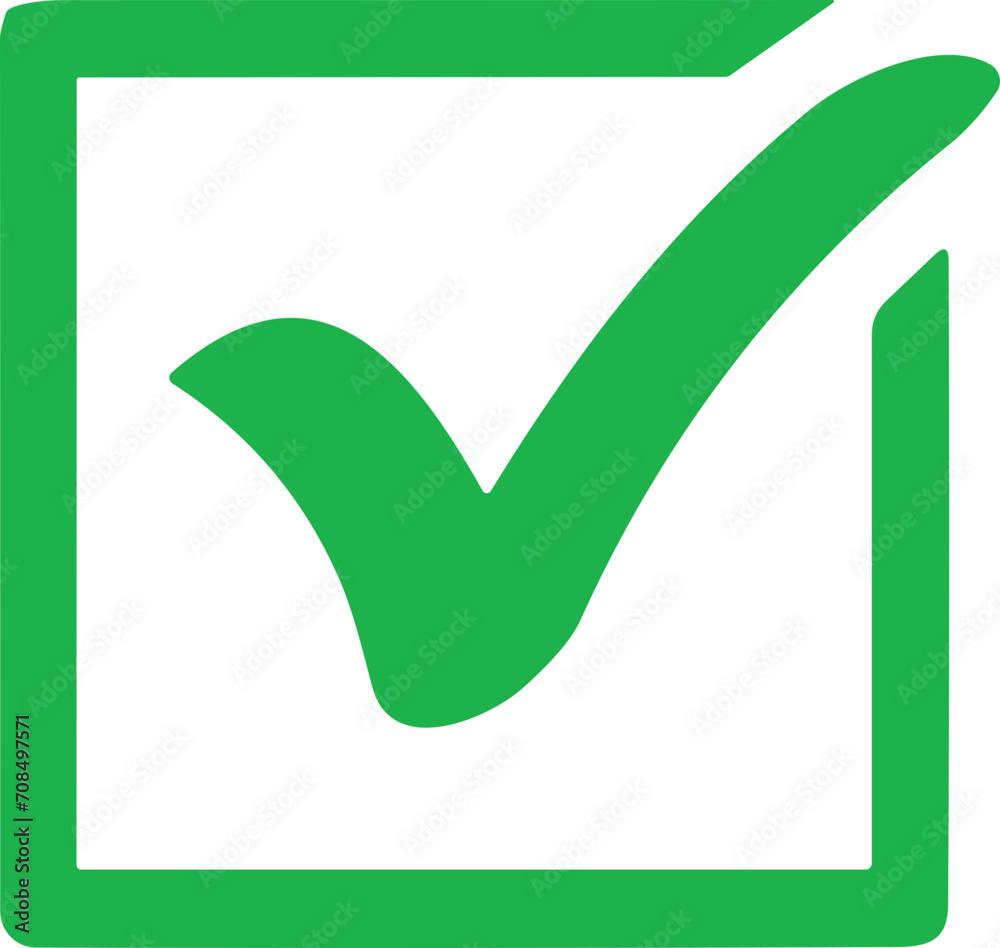 Vetor de Green Check mark icon. Tick mark symbol. Simple check mark ...