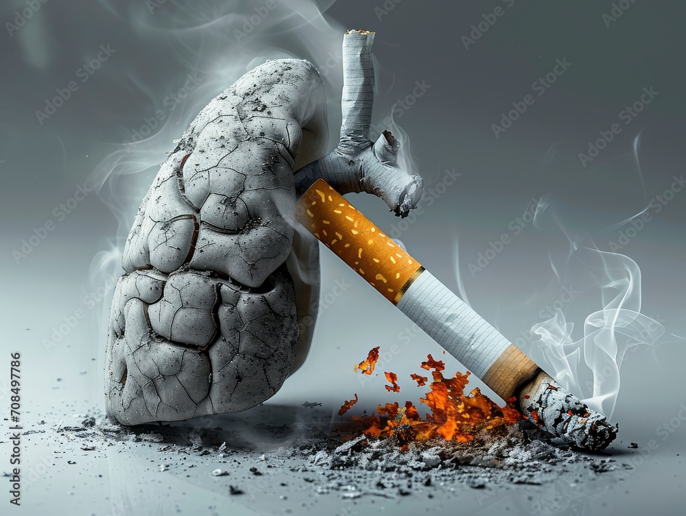 Powerful Representation of Smoking's Detrimental Impact, Creating ...
