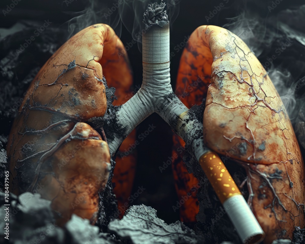 Powerful Representation of Smoking's Detrimental Impact, Creating ...