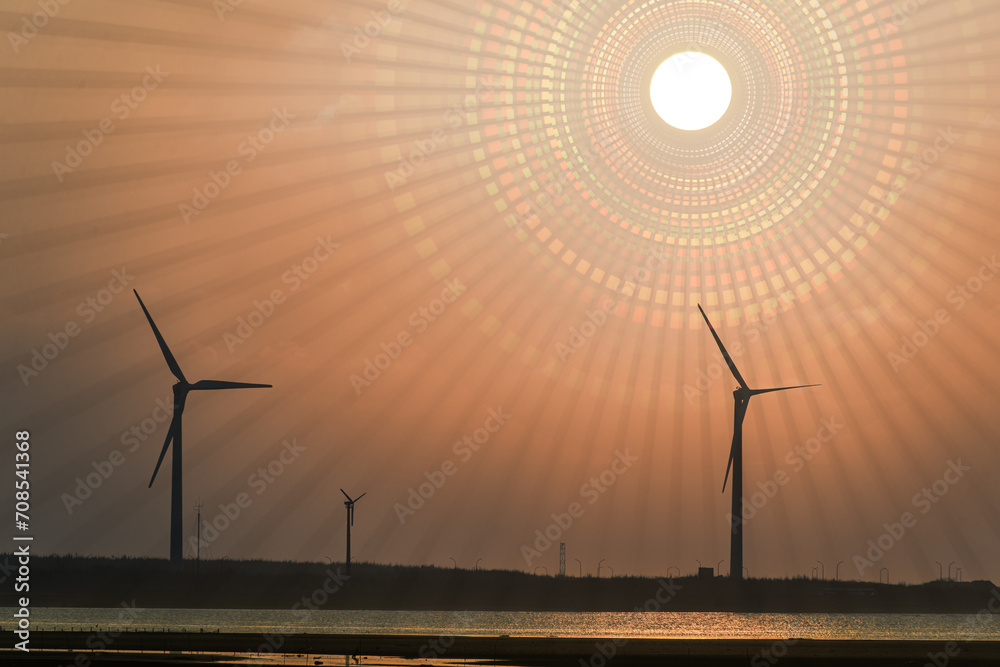 Harnessing wind and sunlight are both clean and sustainable energy ...