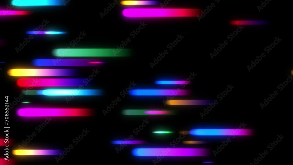 Abstract colorful background with bright neon rays and glowing lines ...