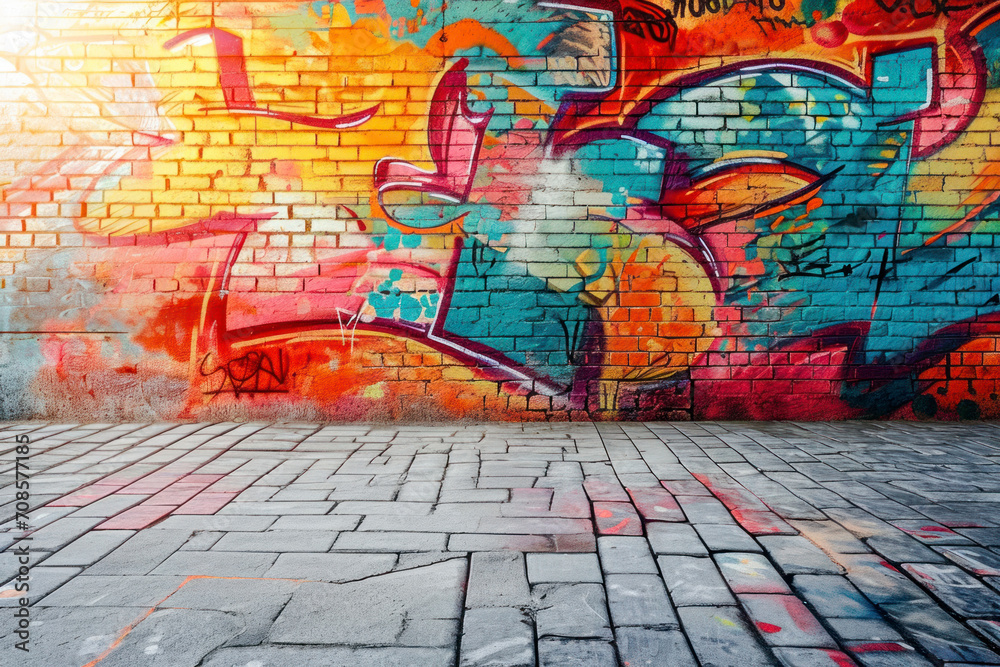 Urban street art template, a dynamic and graffiti-inspired design ...
