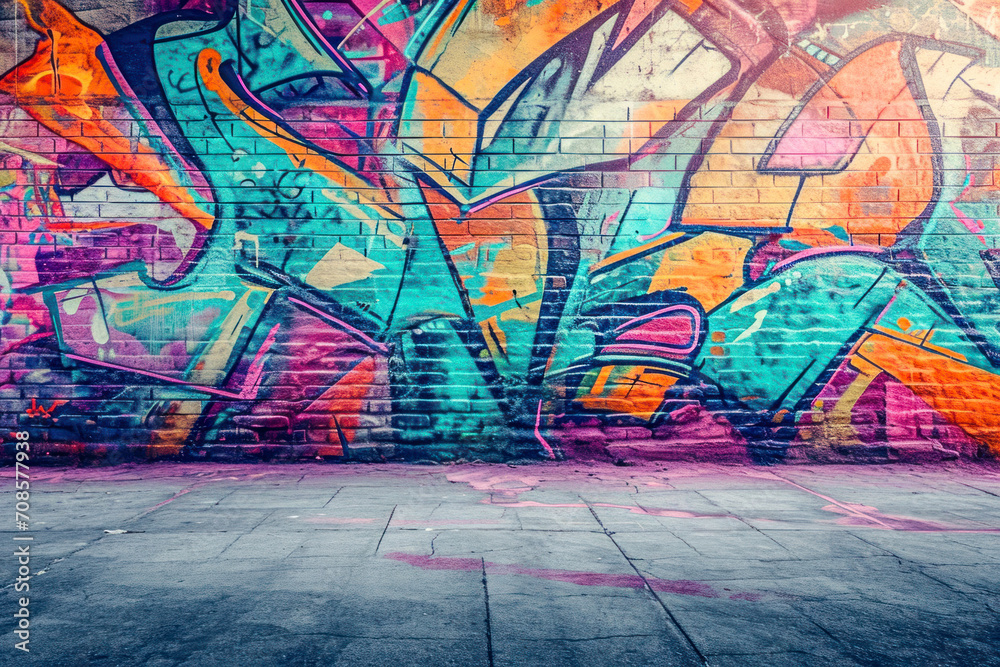 Urban street art template, a dynamic and graffiti-inspired design ...