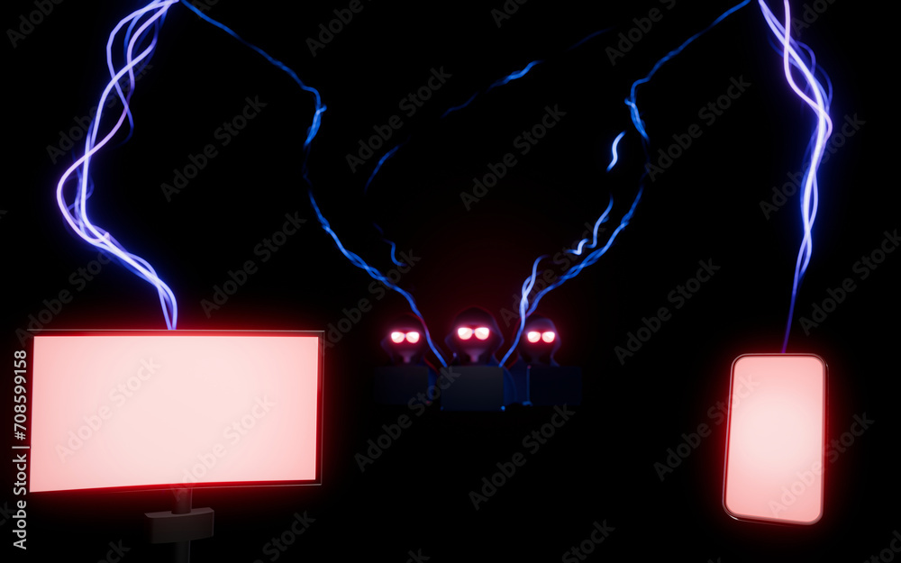 Cyber theft or Hybird Scam by hackers, scammers or call center gangs ...