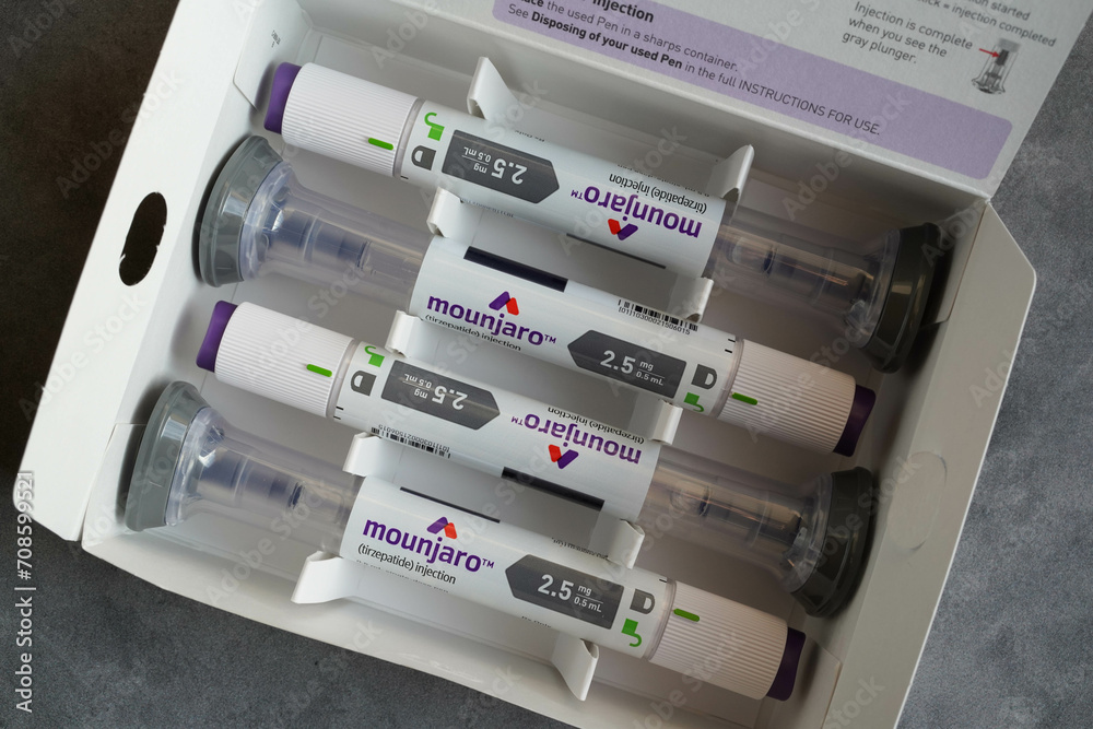 One month supply of Mounjaro, an injectable medicine used to treat Type ...