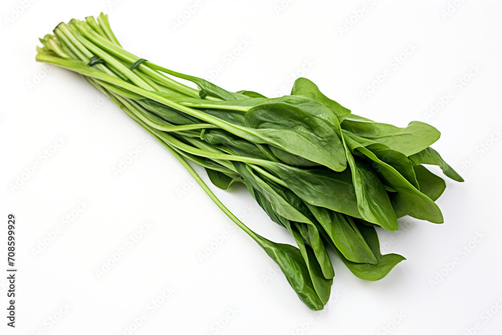 Water Spinach (Kangkong) isolated on white background created with ...