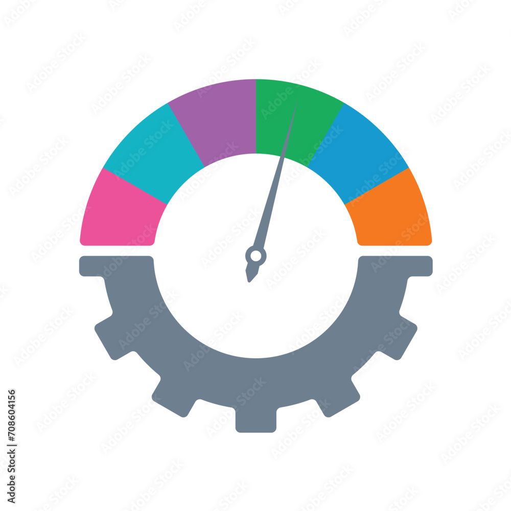 half wheel and pie chart concept. vector half wheel and pie chart and ...