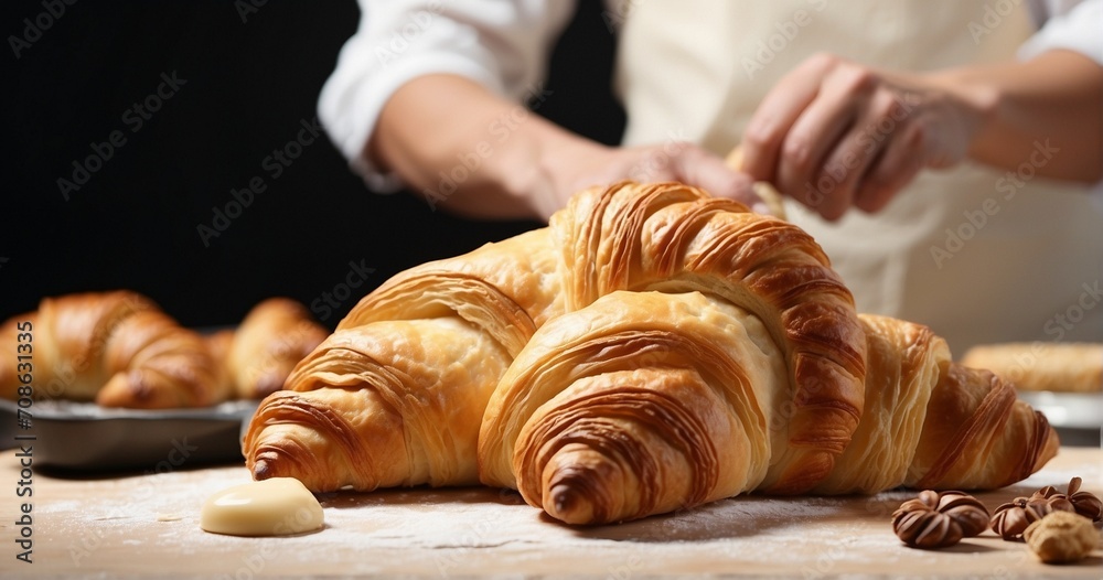 Craft an image that immerses viewers in the process of making ...