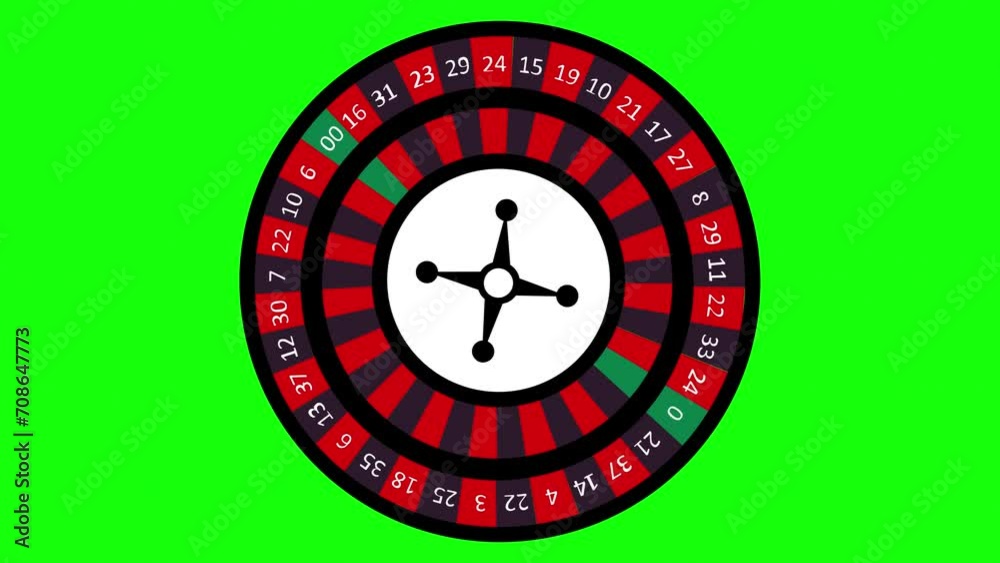 Wheel of Fortune on Green screen background. 4k video, Random Roulette ...