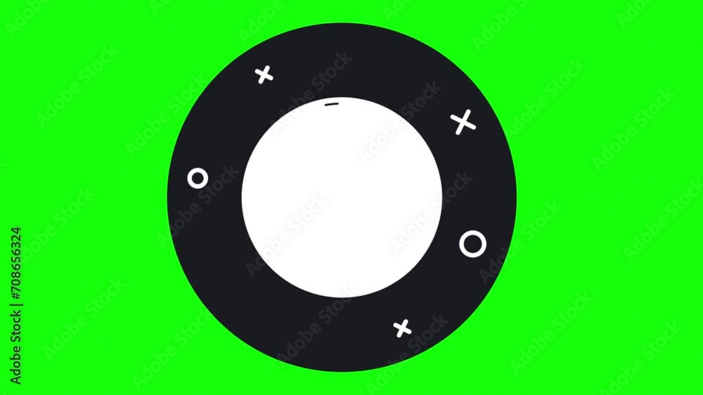 Random Roulette wheel on green screen. Roulette wheel Moving on green ...