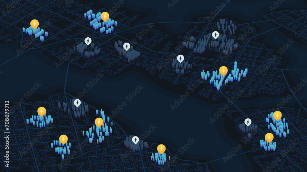 Zones without electricity for visual distinction energy networks ...