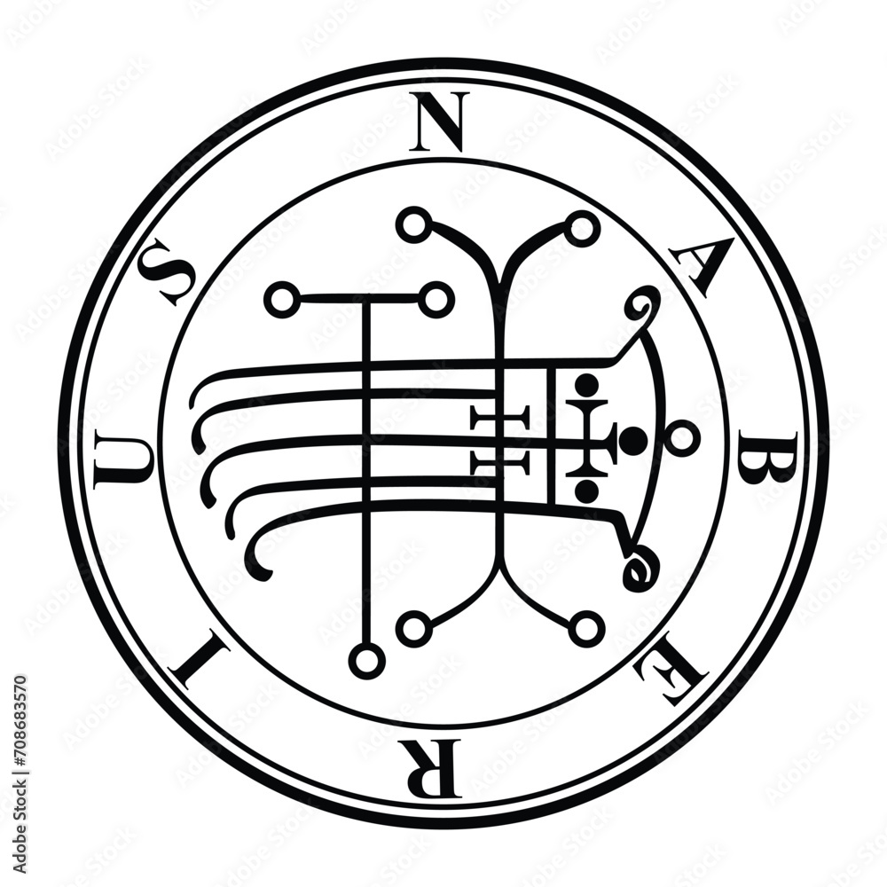 seal of solomon sigil of Naberius Stock Vector | Adobe Stock