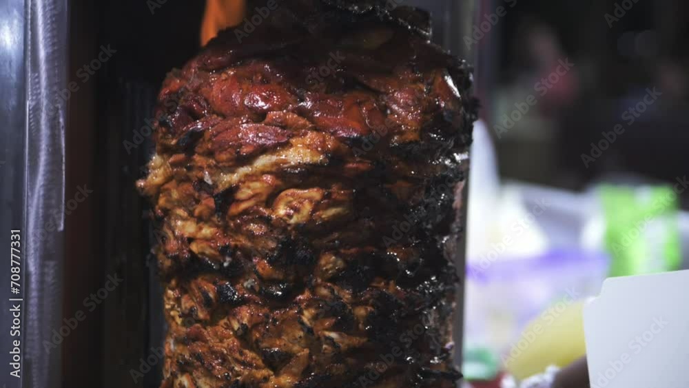 Filipino Street Food Shawarma at Baguio Night Market - 60fps 4k Slow ...