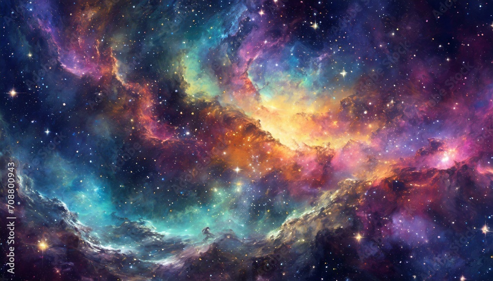 space of space, wallpaper nebula-rich space with vivid colors and a ...