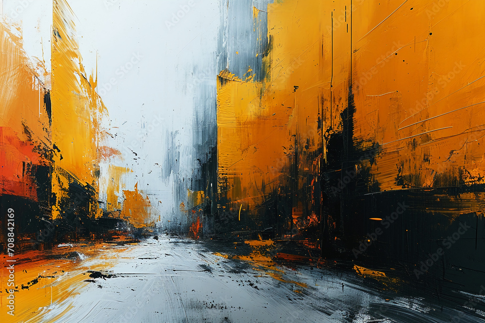 award winning digital painting, depicting brushstroke style abstract ...