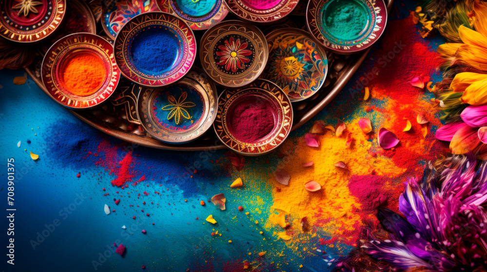 Steeped in the cultural richness of Indian festivals, this image is ...