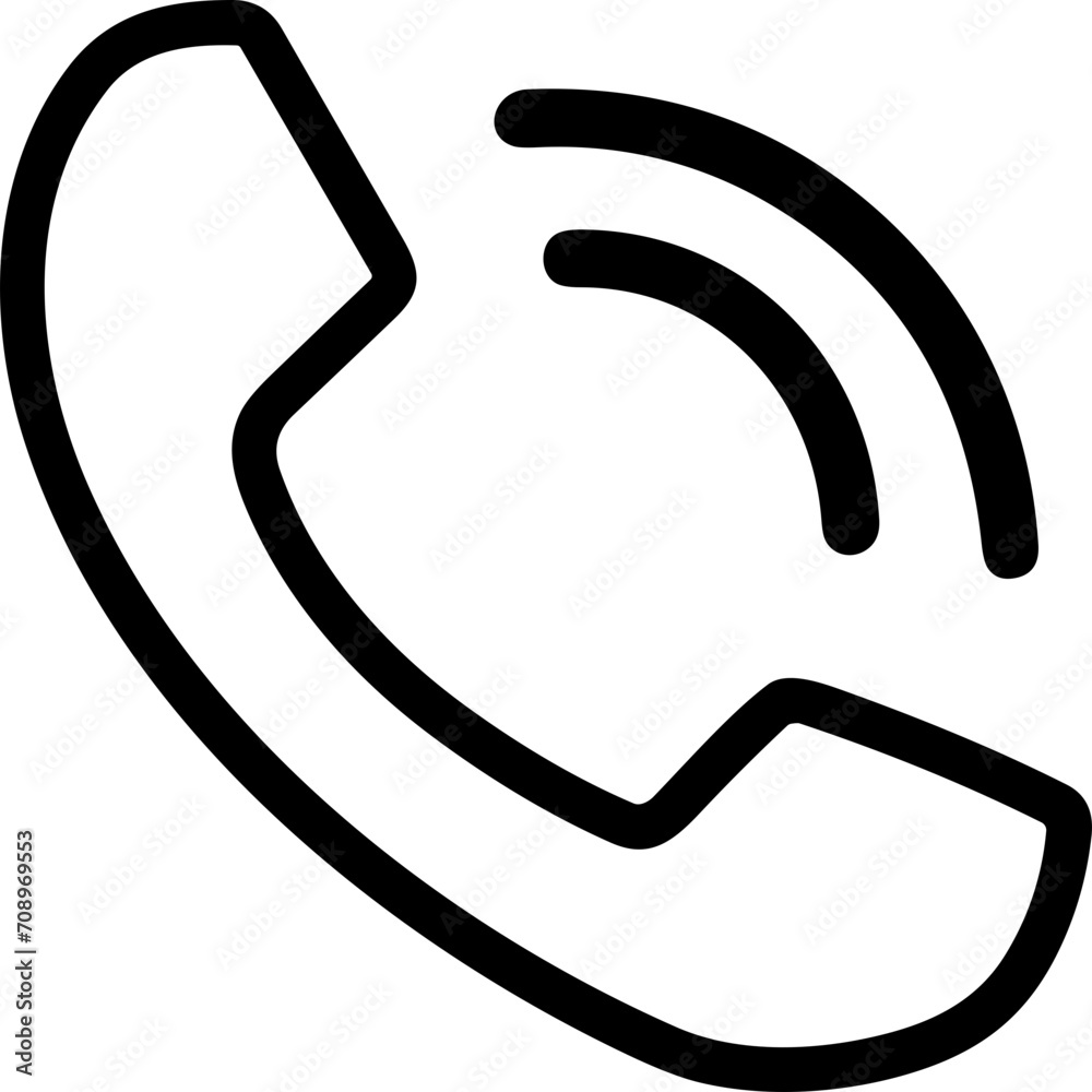 Call Icon. Phone Dial Symbol. Phone icon in trendy line style ...