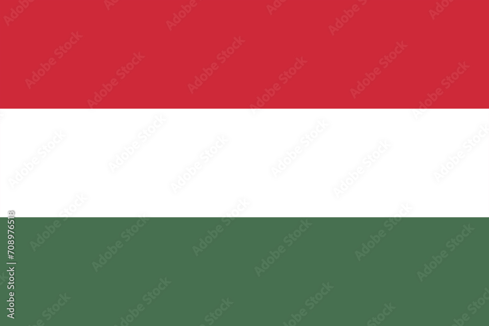 The national flag of Hungary background with the correct official ...
