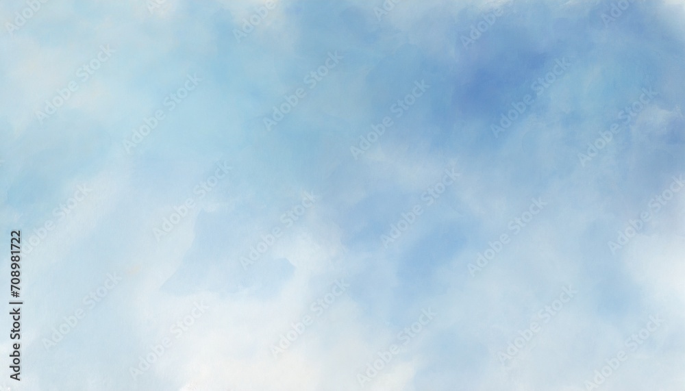 pastel faded blue hand painted watercolor background design with paint ...