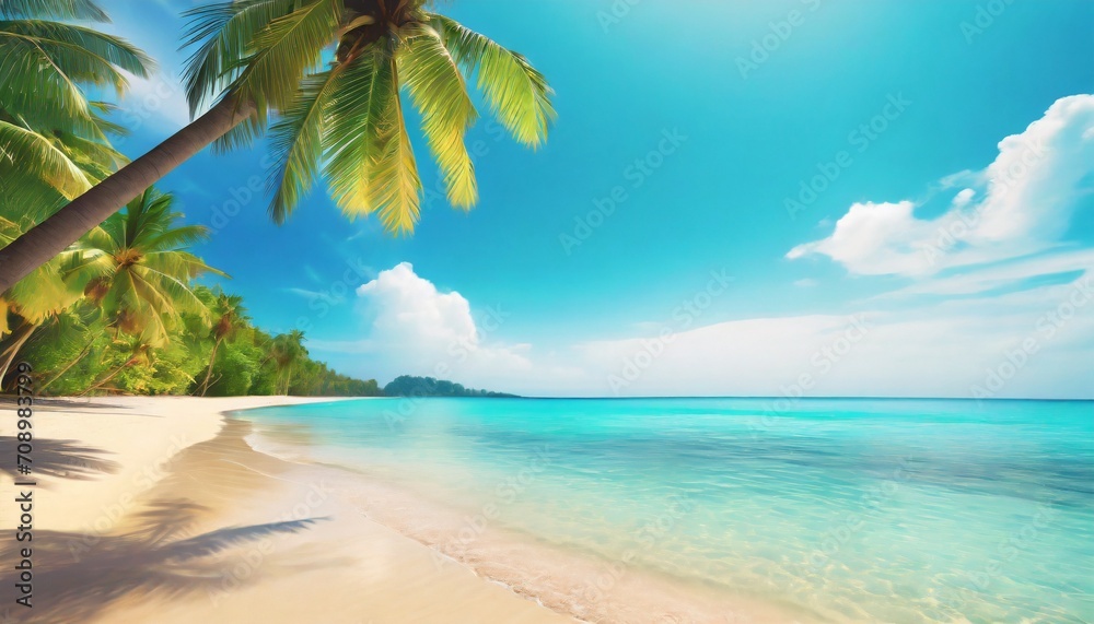beautiful tropical island sea beach landscape turquoise ocean water ...