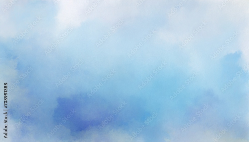pastel faded blue hand painted watercolor background design with paint ...