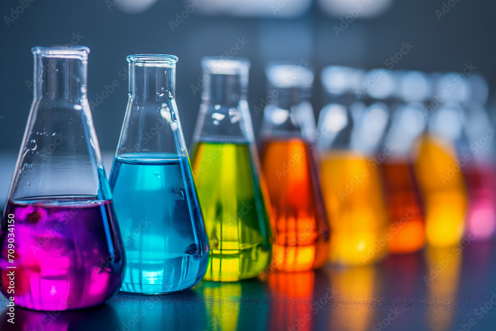 Laboratory. Dripping liquid from pipette into test tube in laboratory ...