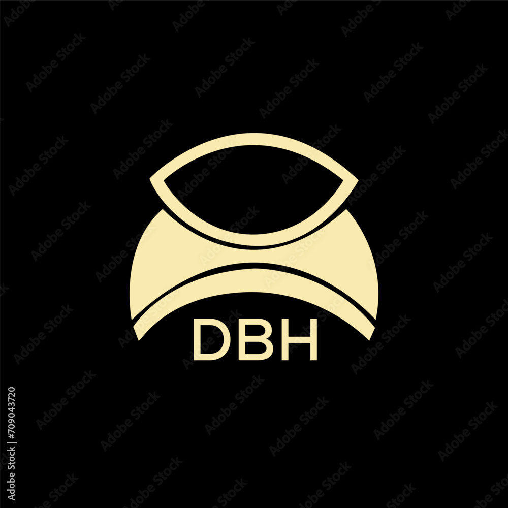 DBH Letter logo design template vector. DBH Business abstract ...