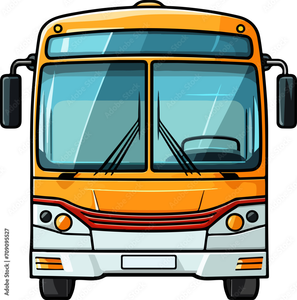 City bus clipart design illustration Stock Vector | Adobe Stock