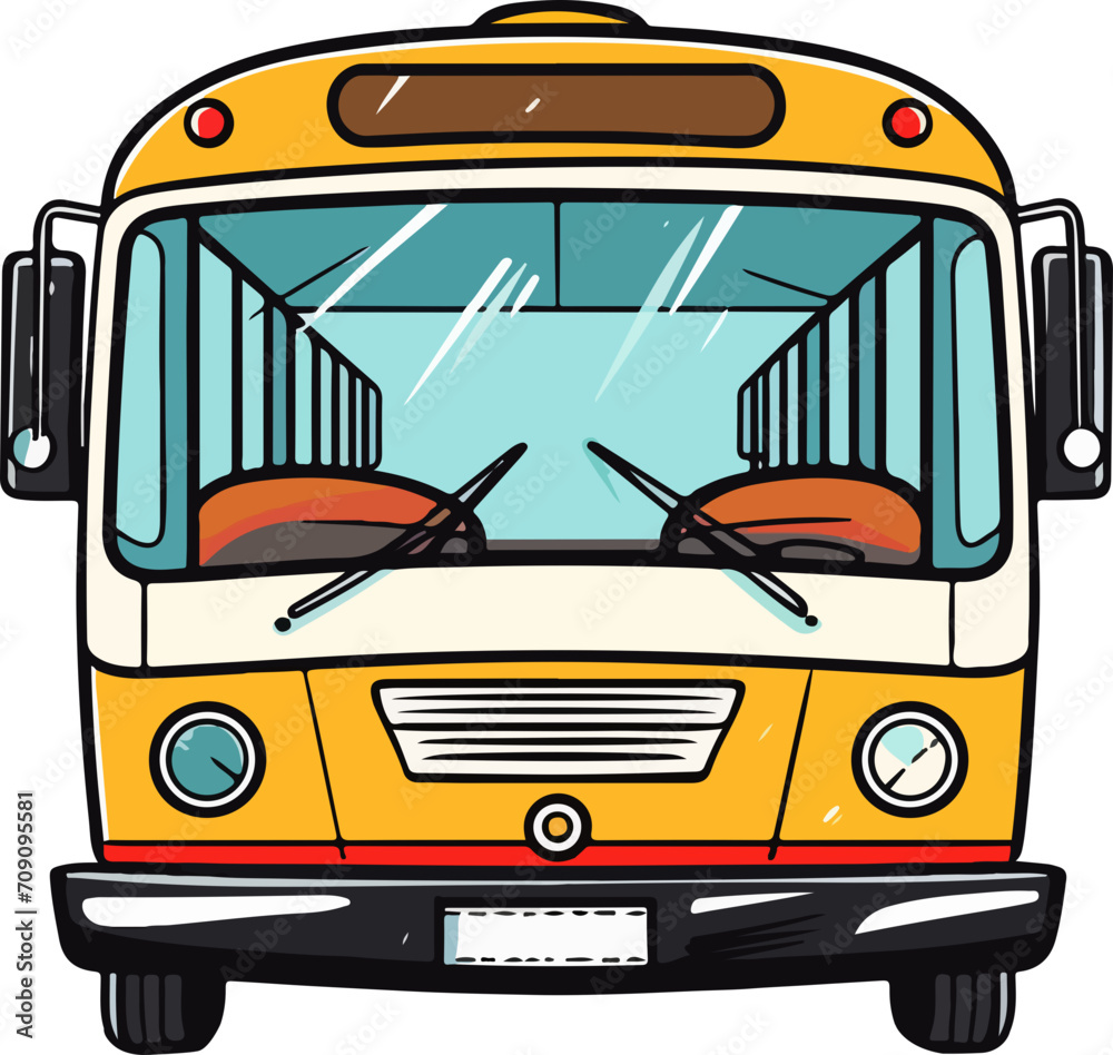 City bus clipart design illustration Stock Vector | Adobe Stock