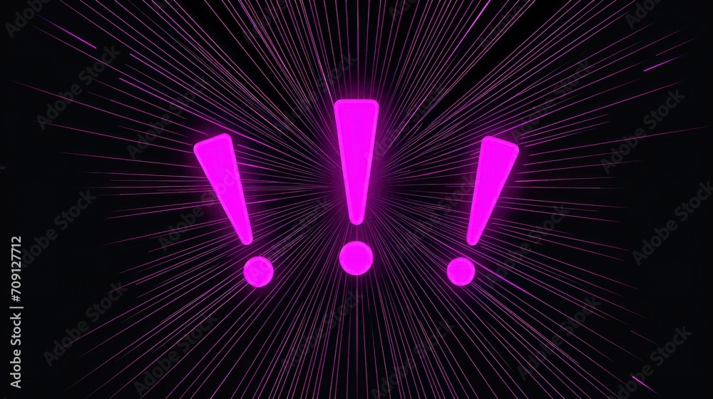 Exclamation Mark for Presentation Design Stock Illustration | Adobe Stock