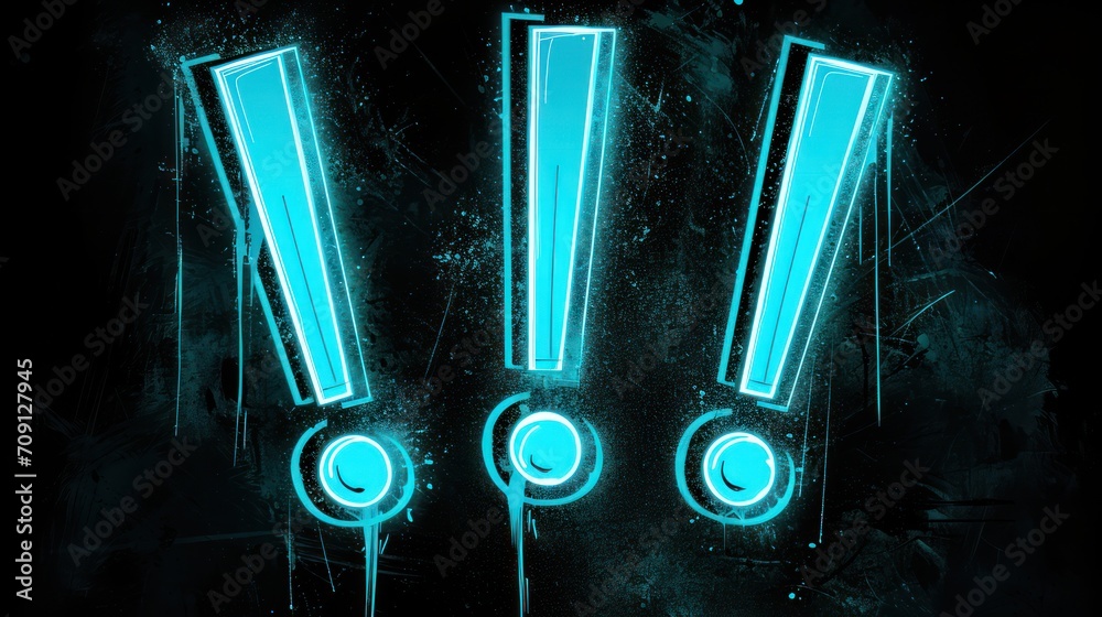 Exclamation Mark for Presentation Design Stock Illustration | Adobe Stock