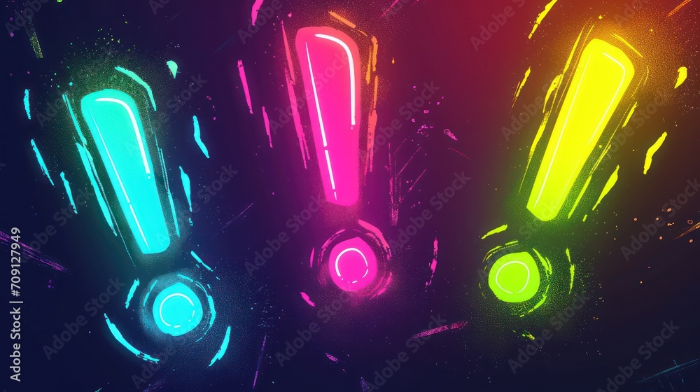 Exclamation Mark for Presentation Design Stock Illustration | Adobe Stock