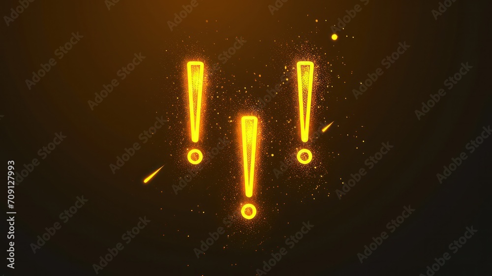 Exclamation Mark for Presentation Design Stock Illustration | Adobe Stock