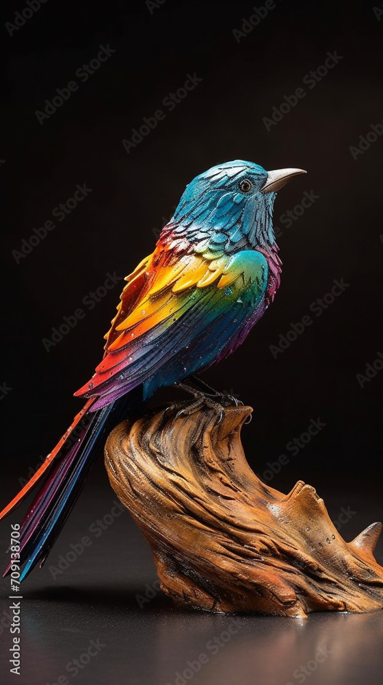 Imagine a small bird, battered by a storm, continuing its flight ...
