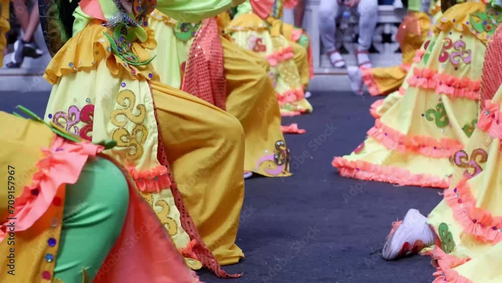 Vidéo Stock During the annual celebration of the coconut festival ...