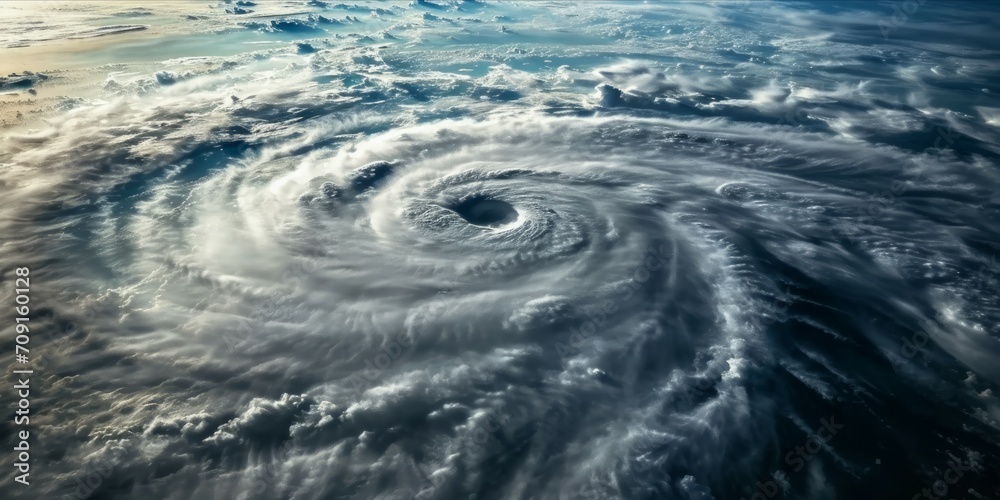 Super Typhoon, tropical storm, cyclone, hurricane, tornado, over ocean ...