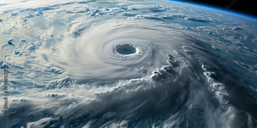 Super Typhoon, tropical storm, cyclone, hurricane, tornado, over ocean ...