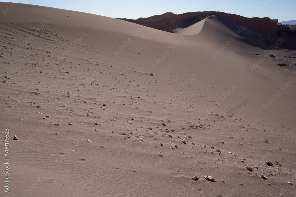 Amazing Sand Dunes and Mountains in The Valley of The Moon (Valle De La ...