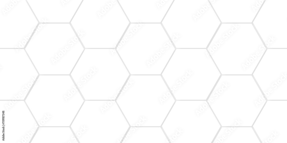 Seamless pattern of hexagons white Hexagonal background with white ...