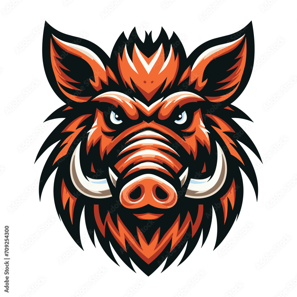 Wild Boar Head Logo