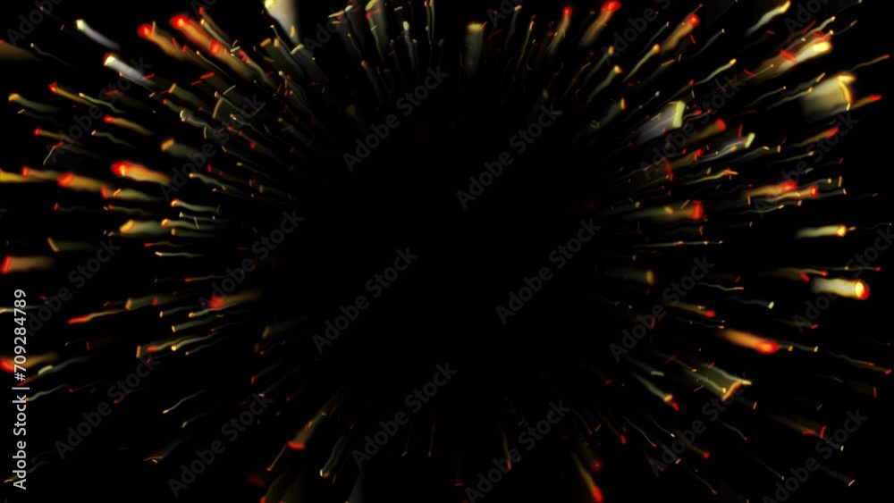 Vivid Sparks Explosion Transition. A transition or overlay featuring ...