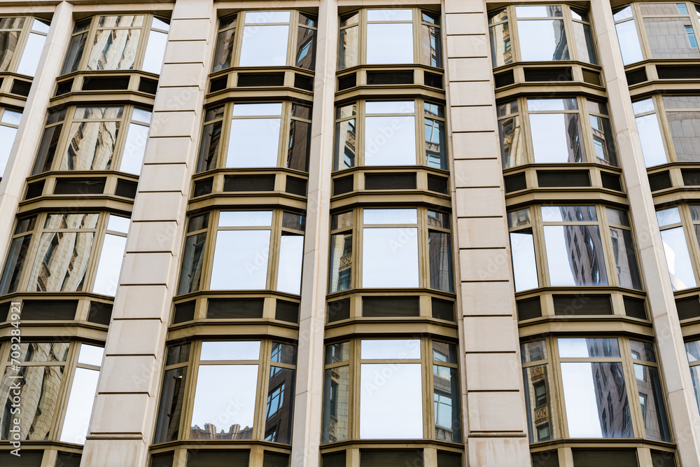 Building exterior architecture. Architecture background with windows ...