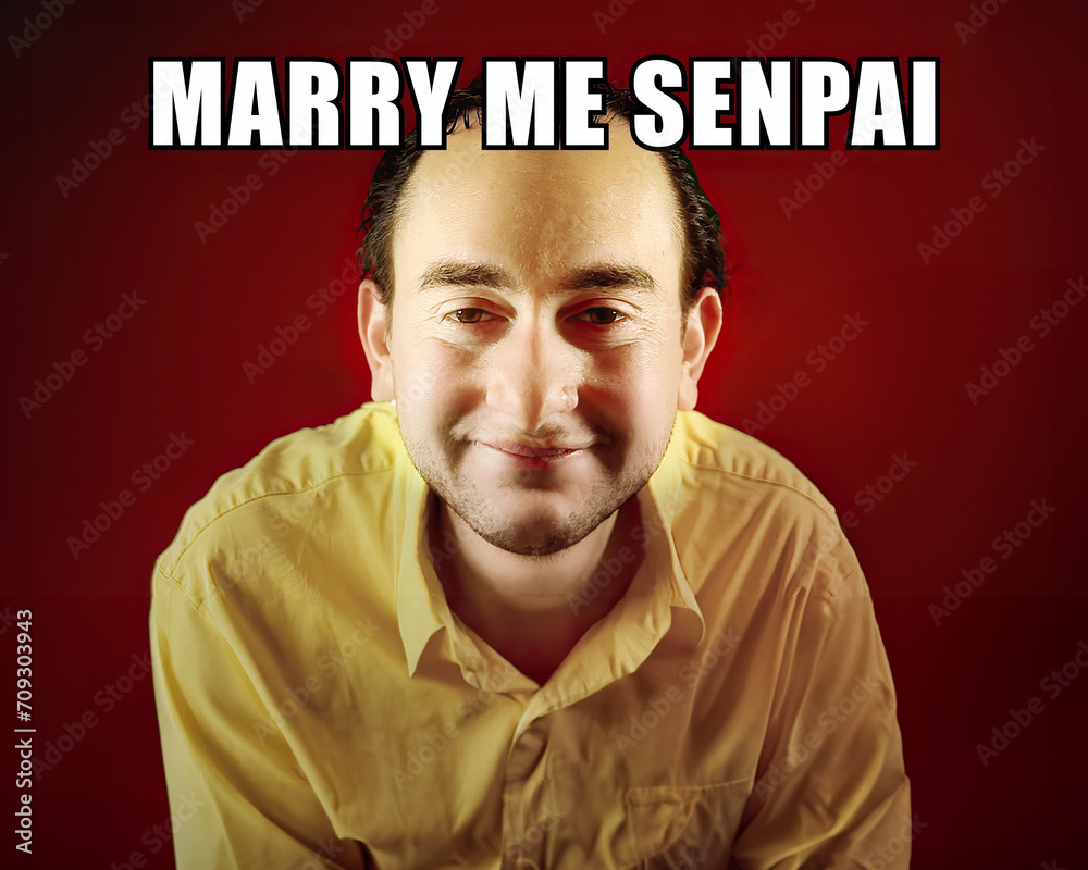 Internet culture reaction gif meme: an ugly balding man kneeling in ...