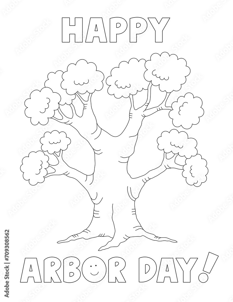 Arbor Day Coloring Page